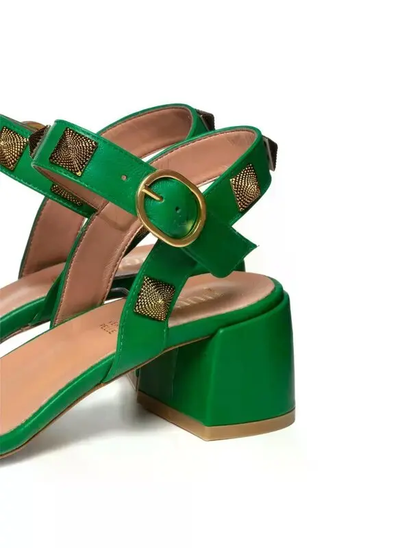 POCHE PARIS Buckle-fastening Studded Sandals