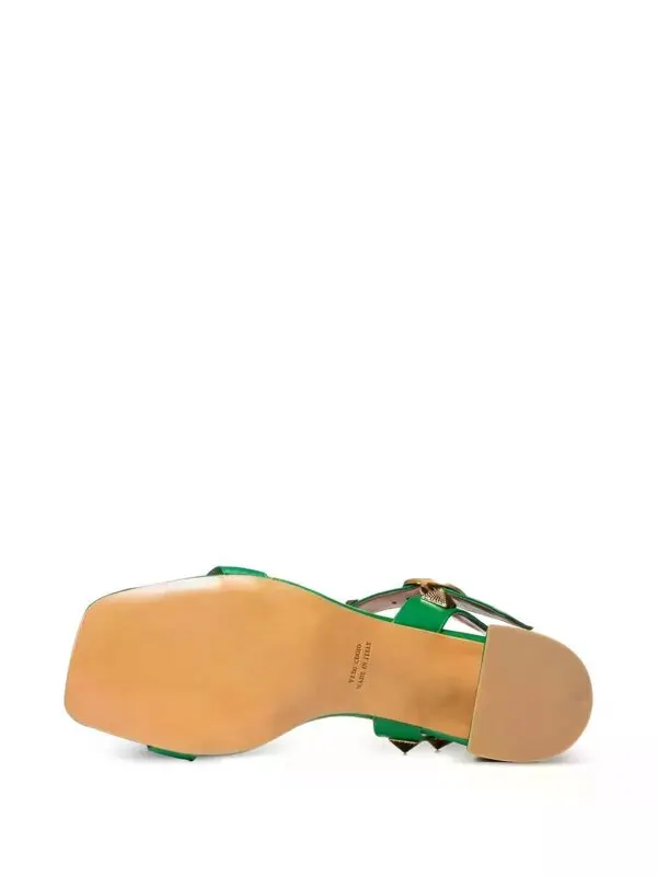 POCHE PARIS Buckle-fastening Studded Sandals