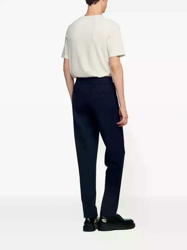 Sandro Elasticated Straight-leg Trousers