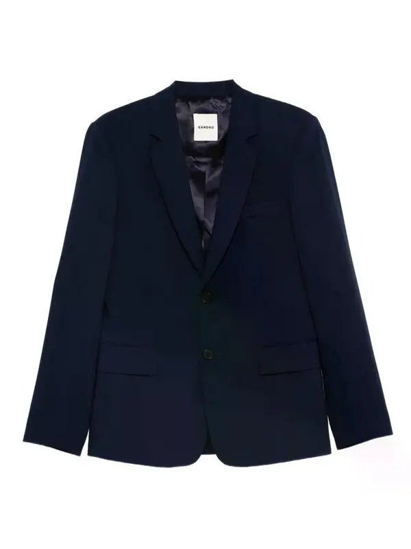Sandro Flap-pocket Buttoned Blazer