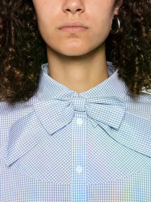 Sandro Checked Cropped Shirt