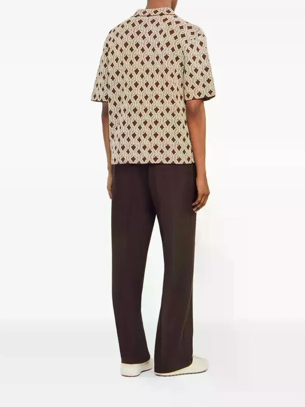 Sandro Geometric-pattern Polo Shirt