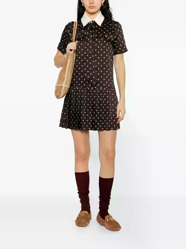 Sandro Geometric-print Mini Dress