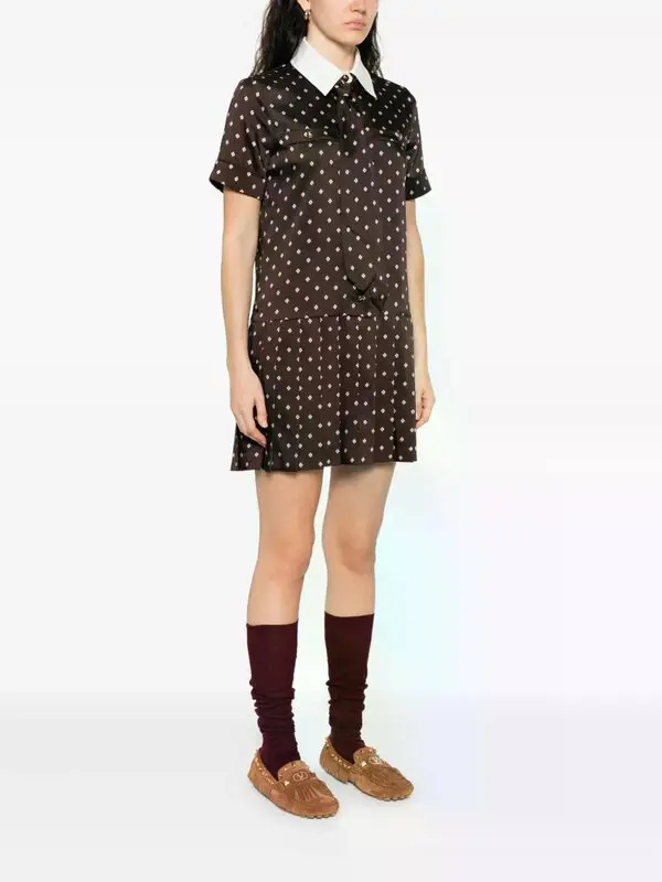 Sandro Geometric-print Mini Dress