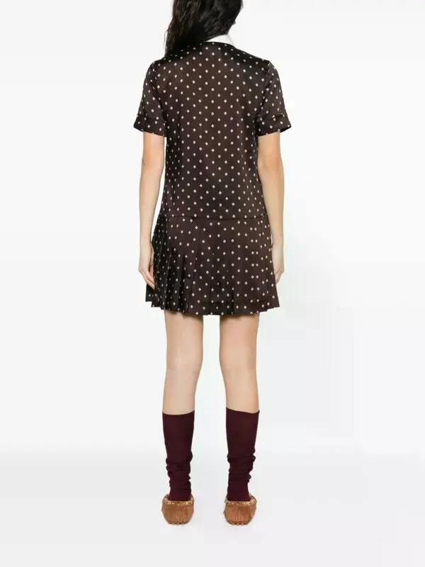 Sandro Geometric-print Mini Dress