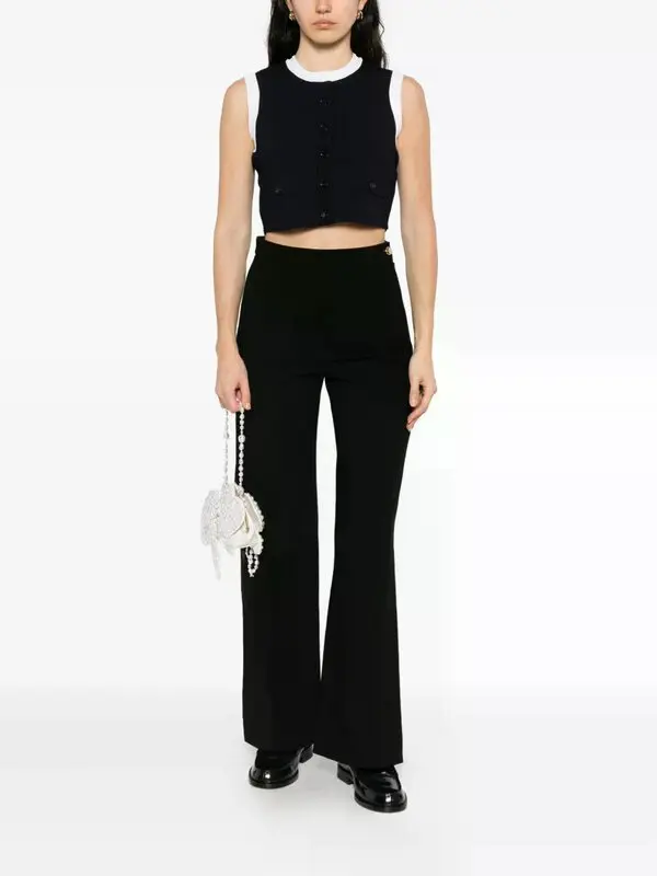 Sandro Button-detailed High-waist Trousers