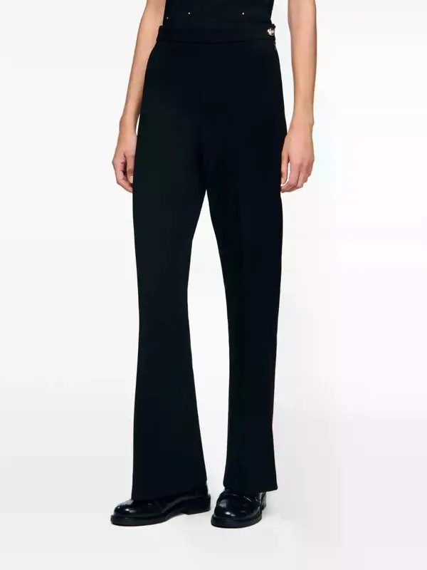 Sandro Button-detailed High-waist Trousers