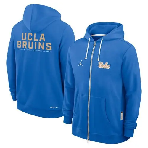 JORDAN BRAND Ucla Bruins 2025 Sideline Performance Full-zip Hoodie - Blue