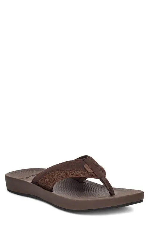 Sanuk Cosmic Seas Flip Flop - Brown