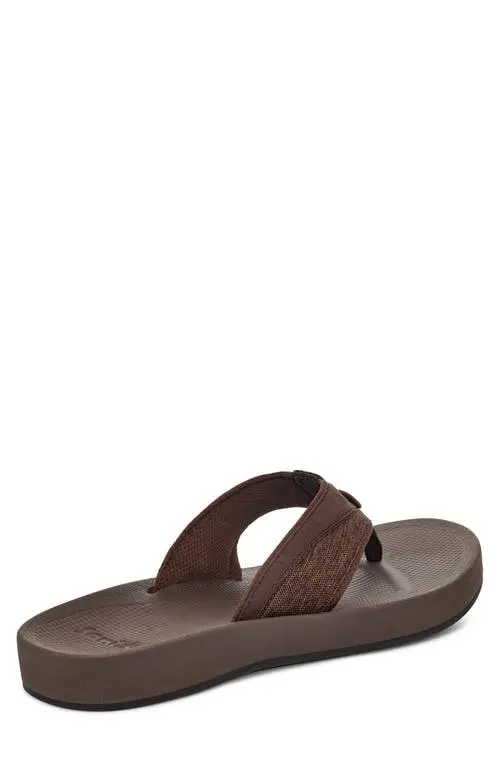 Sanuk Cosmic Seas Flip Flop - Brown