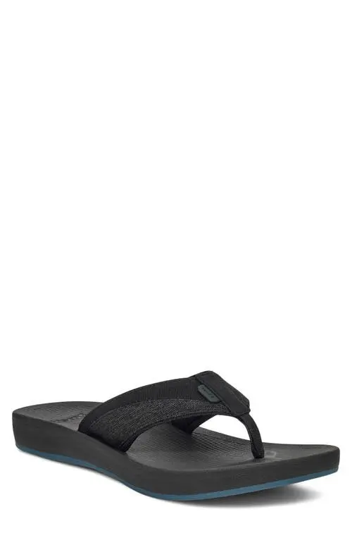 Sanuk Cosmic Seas Flip Flop - Shadow