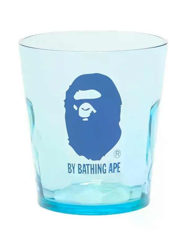 A BATHING APE X Plakira Ape Head Glassware - Blue