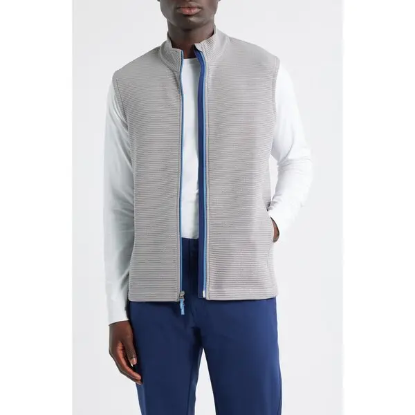 Johnnie-o Reggie Performance Zip-up Vest - Seal