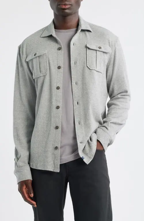 Johnnie-o Carl Brushed Knit Button-up Shirt
