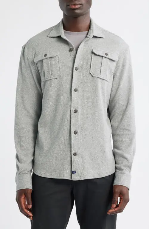 Johnnie-o Carl Brushed Knit Button-up Shirt