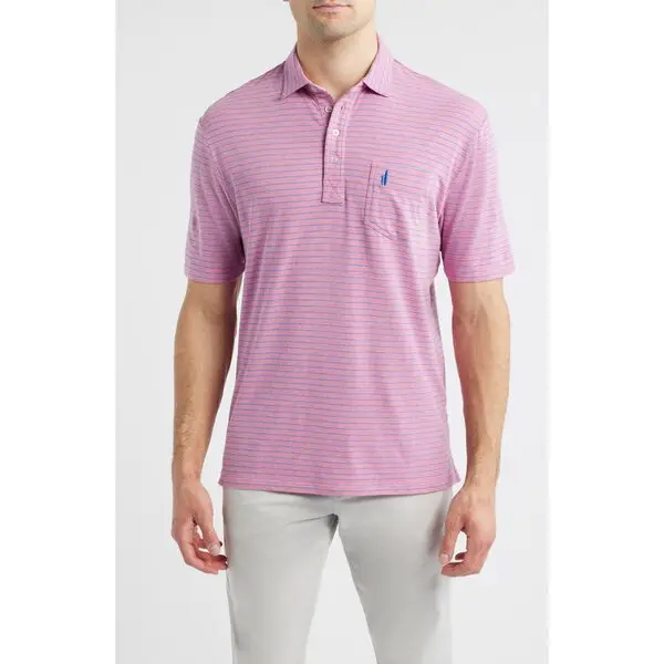 Johnnie-o Ryan Stripe Polo - Rosewater