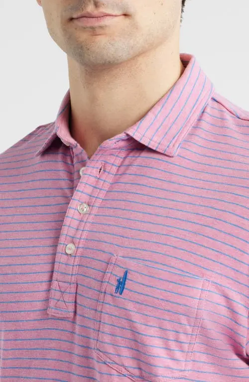 Johnnie-o Ryan Stripe Polo - Rosewater