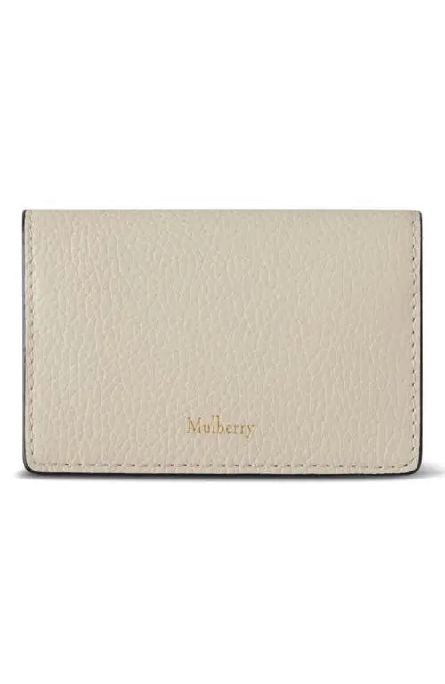 Mulberry Continental Card Case - Chalk
