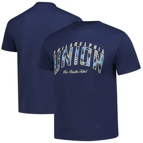 LIVE BREATHE FUTBOL Philadelphia Union Scale T-shirt - Navy