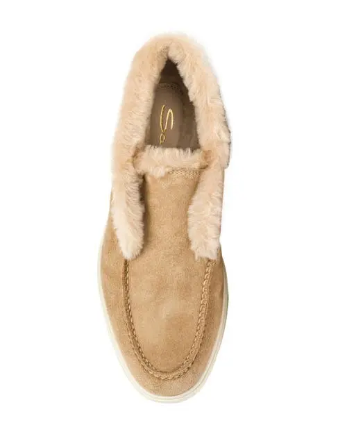 Santoni Suede Desert Boot - Brown