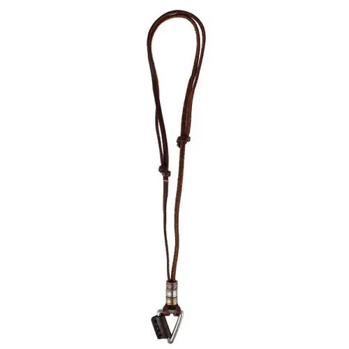 Trafalgar Gable Triangle And Beaded Leather Adjustable Necklace - Brown