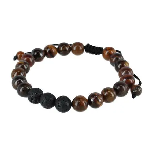 Trafalgar Ryder Wood Bead Adjustable Bracelet - Brown