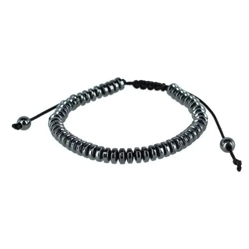 Trafalgar Axel Metallic Bead Adjustable Bracelet - Silver