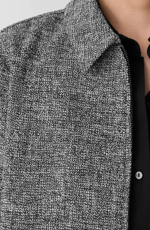Eileen Fisher Collar Front Zip Stretch Organic Cotton Jacket