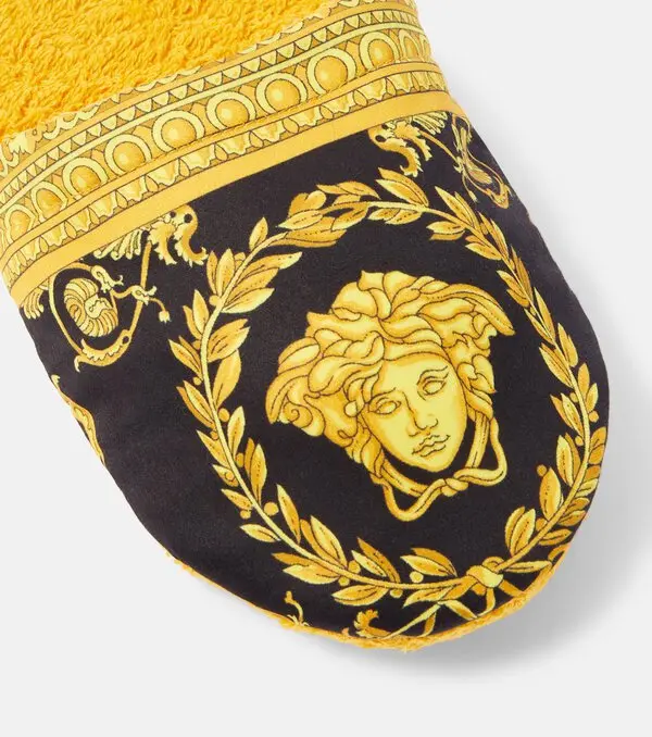 Versace I Love Baroque Cotton Slippers - Yellow