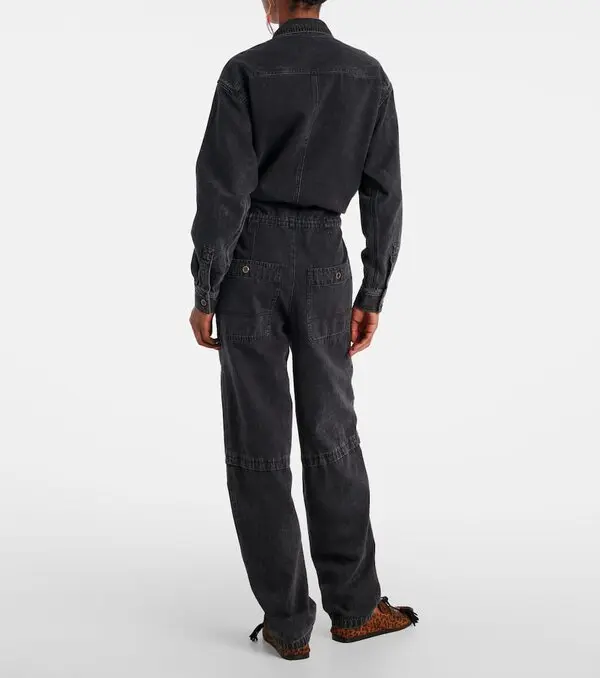 MARANT ETOILE Denim Jumpsuit - Black