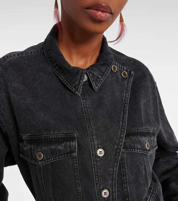 MARANT ETOILE Denim Jumpsuit - Black