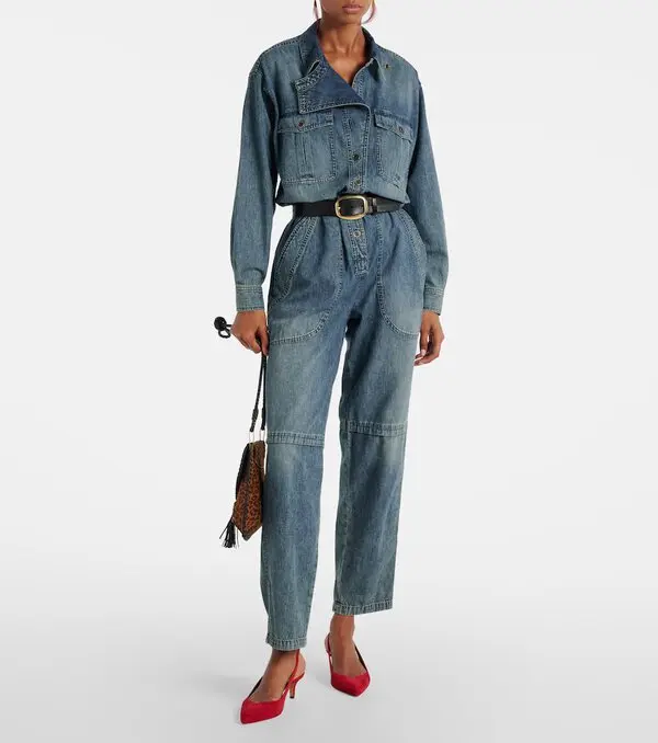 MARANT ETOILE Denim Jumpsuit - Blue