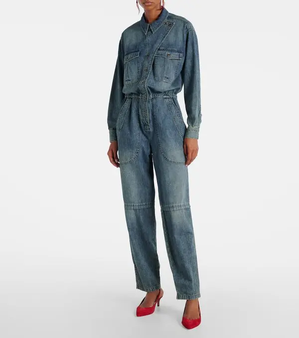 MARANT ETOILE Denim Jumpsuit - Blue