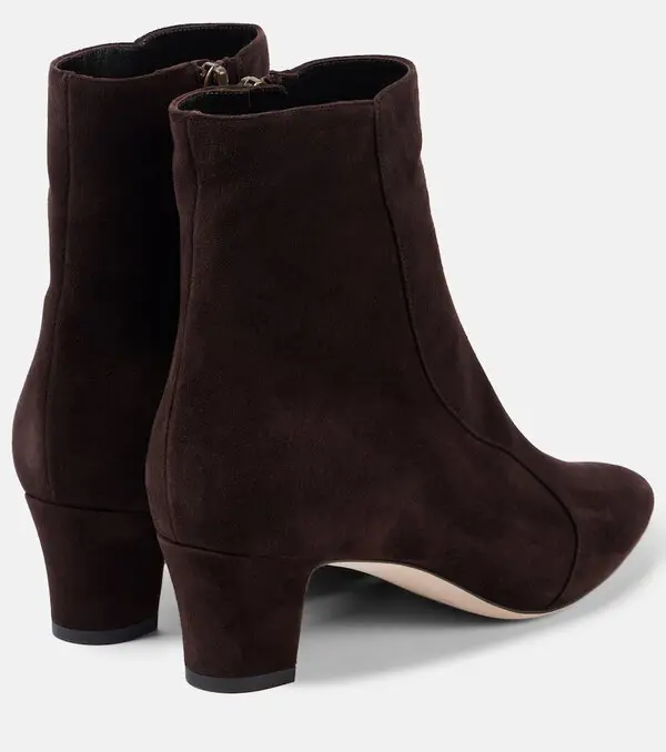 Manolo Blahnik Myconia 50 Suede Ankle Boots - Brown