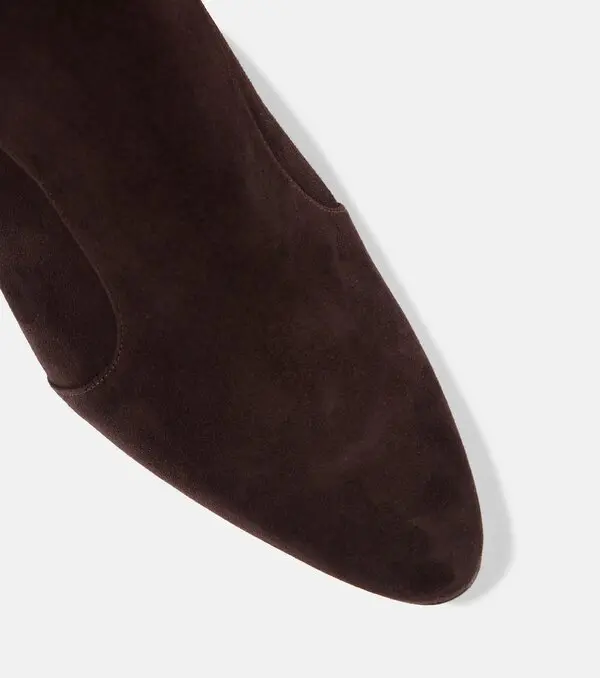 Manolo Blahnik Myconia 50 Suede Ankle Boots - Brown