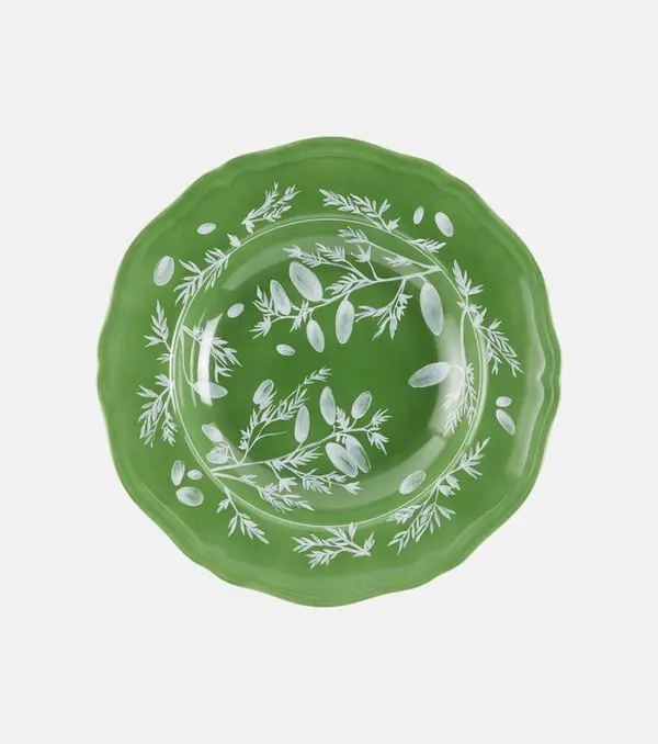 CABANA X Ginori 1735 Porcelain Soup Plate - Green