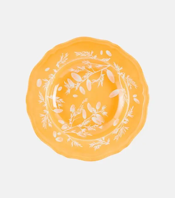 CABANA X Ginori 1735 Porcelain Soup Plate - Yellow