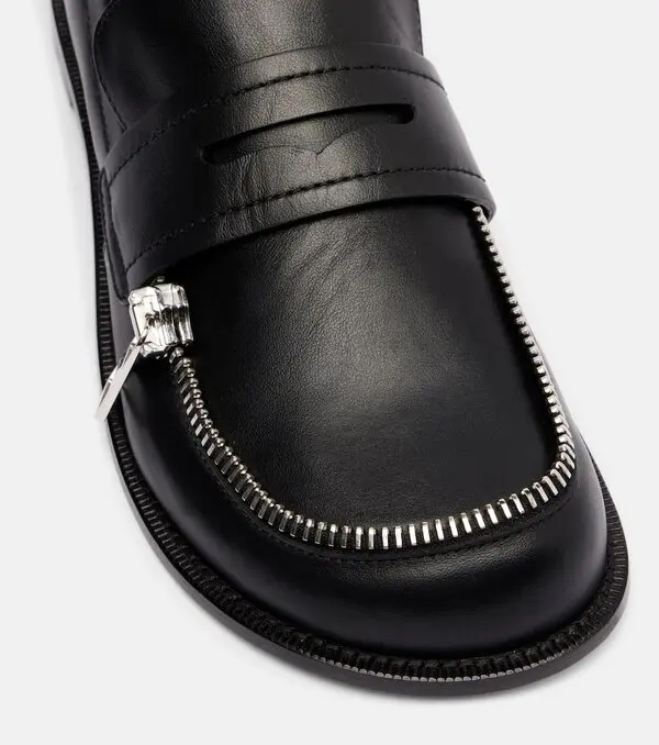 JW Anderson Leather Loafers - Black