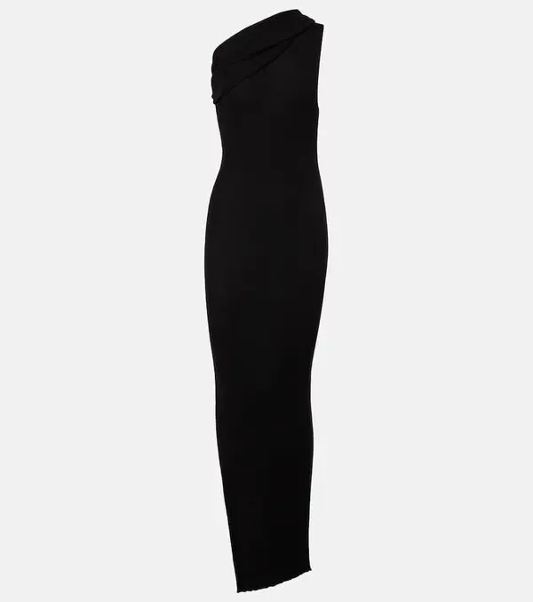 Rick Owens Athena Virgin Wool Maxi Dress - Black