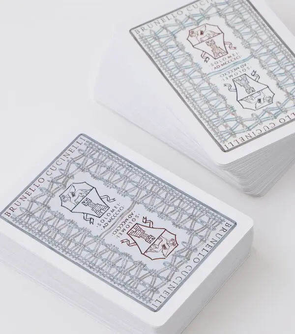 Brunello Cucinelli Leather Playing Card Set And Case