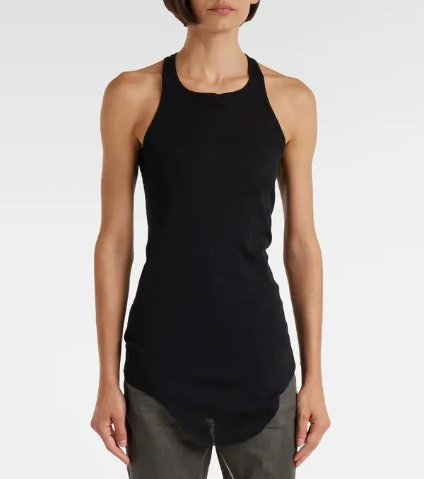 Rick Owens Cotton Tank Top - Black