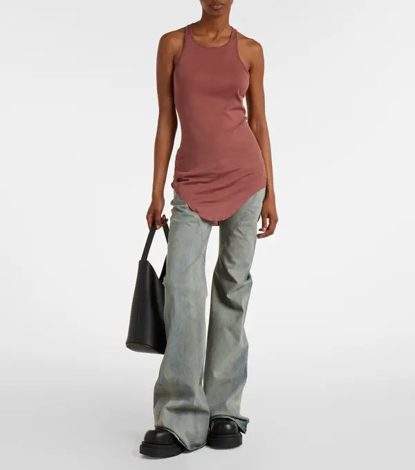 Rick Owens Cotton Tank Top - Brown