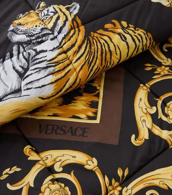 Versace Wild Cats Cotton Satin Throw