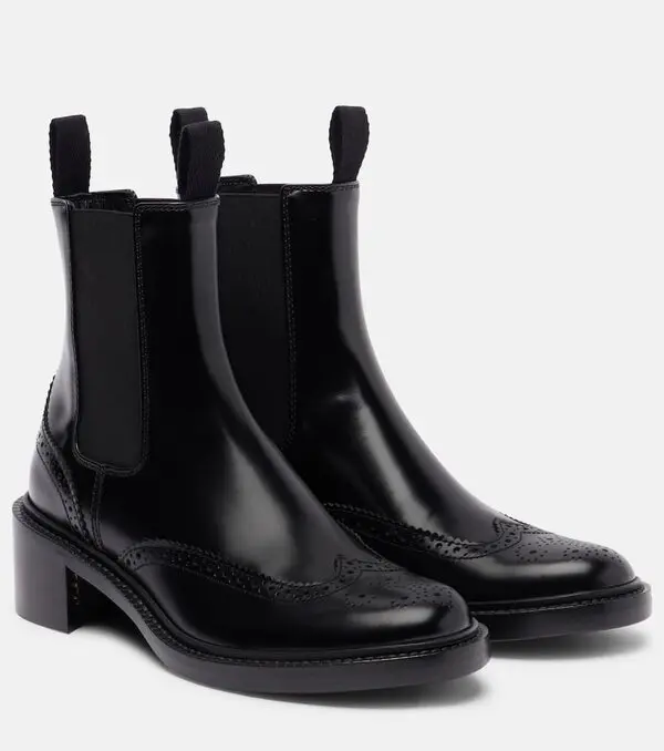 Saint Laurent Vincent 50 Leather Ankle Boots