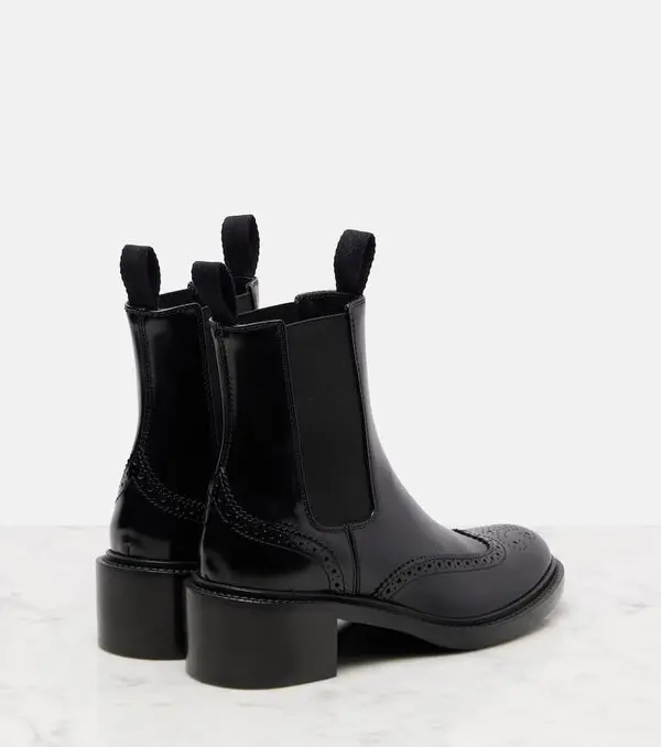 Saint Laurent Vincent 50 Leather Ankle Boots