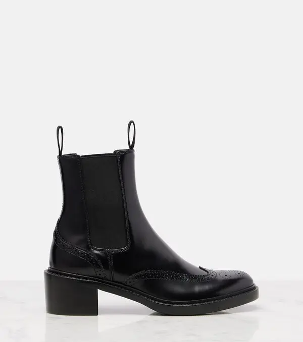 Saint Laurent Vincent 50 Leather Ankle Boots