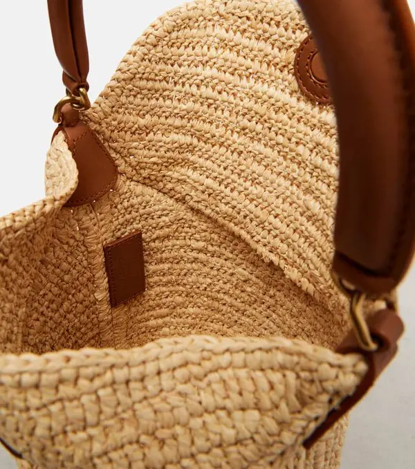 Saint Laurent Gaby Raffia Bucket Bag