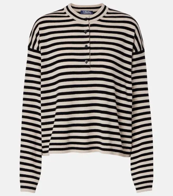Max Mara Balia Striped Wool Sweater