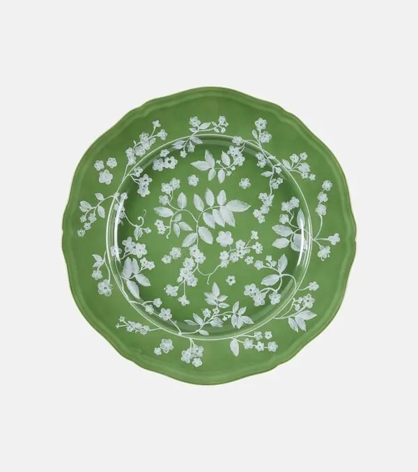 CABANA X Ginori 1735 Floral Porcelain Dinner Plate - Green
