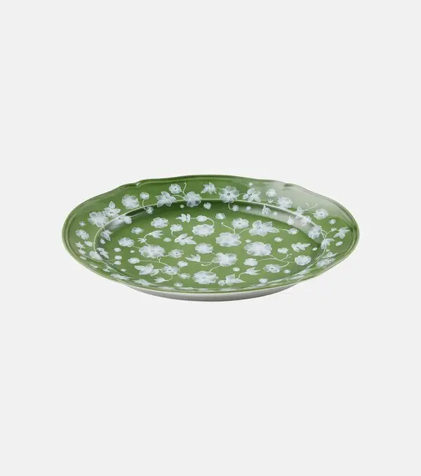 CABANA X Ginori 1735 Floral Porcelain Platter - Green